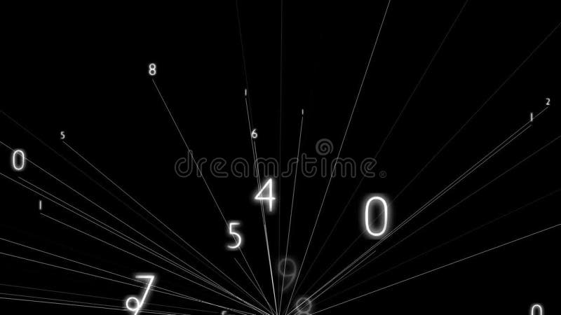 Number Shape Digital CG Particle Motion Graphics Stock Footage - Video ...