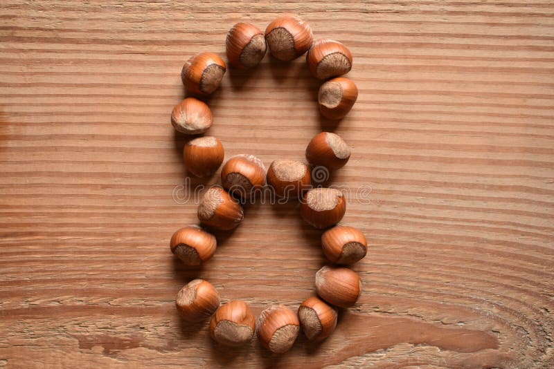 The Number 8 Shaped with Hazelnuts Stock Photo - Image of hazelnuts ...