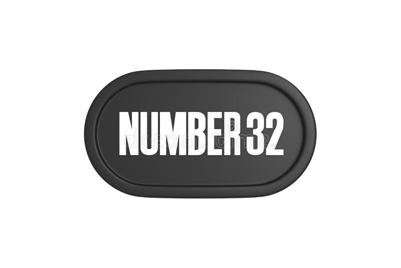 Number 32 Black Circle Stock Illustrations – 59 Number 32 Black Circle ...