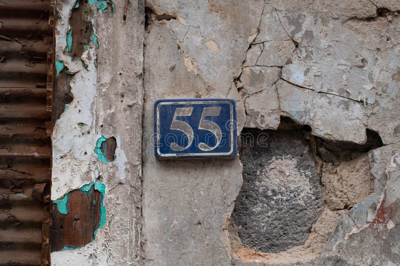 Number 55 Sign, House Number Fifty Five Symbol Stock Image - Image of ...