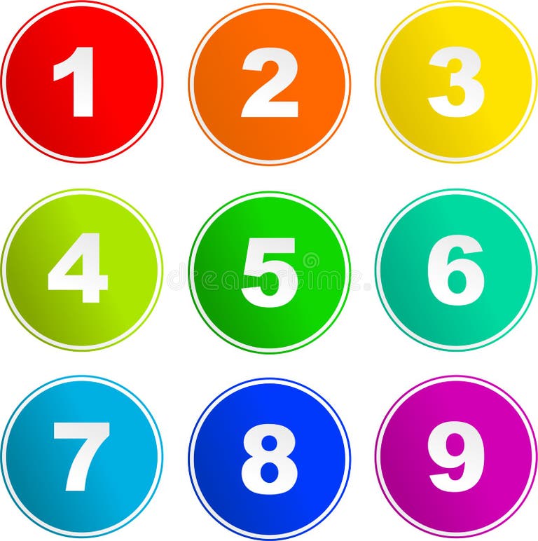 Number sign icons stock vector. Illustration of retro - 3297737