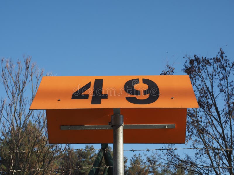 Number 49 sign stock image. Image of number, forty, sign - 236969571