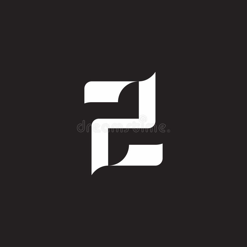 Number 2 Simple Geometric Paper Design Logo Vector Stock Vector ...