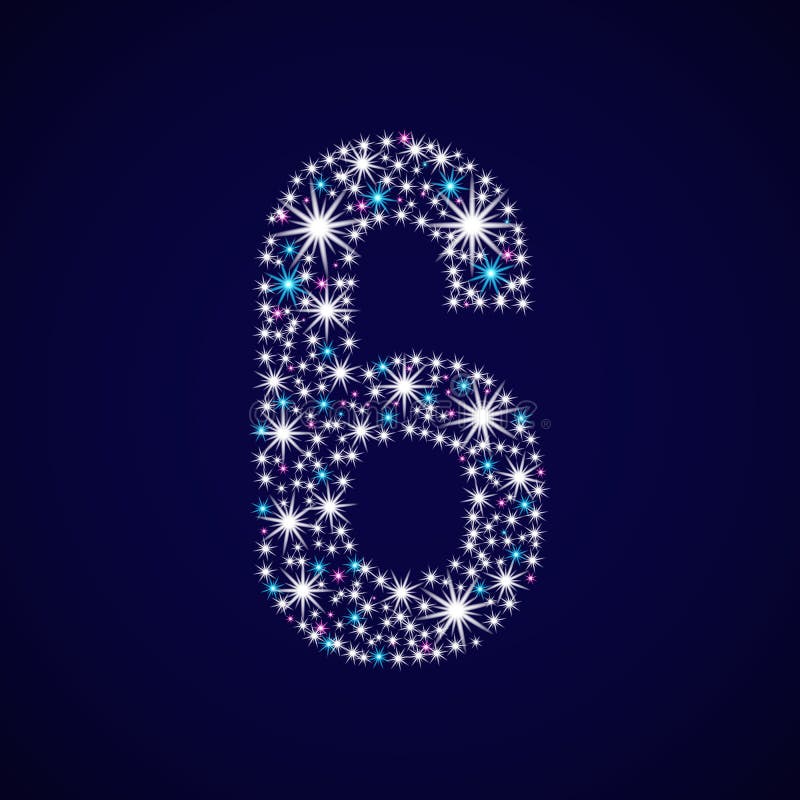 Number six. stock vector. Illustration of design, date - 121029592