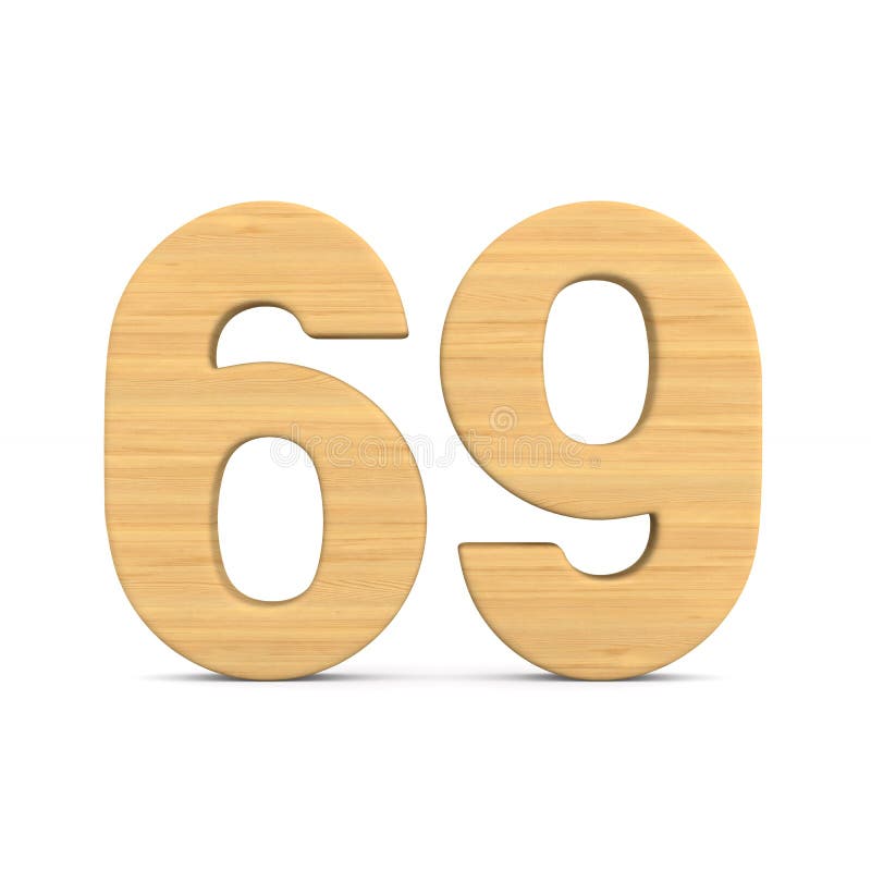 Number Sixty Nine. Simple Logo in the Stock Illustration - Illustration ...