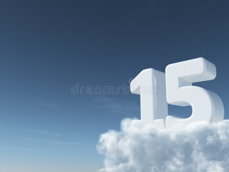 Number in the sky stock illustration. Illustration of space - 106415690