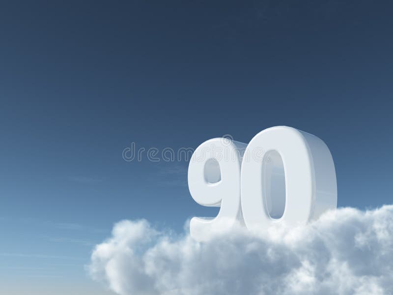 Number ninety stock illustration. Illustration of numeric - 108307888