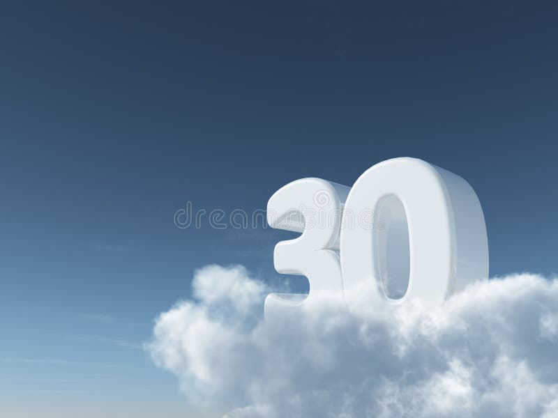 Number in the sky stock illustration. Illustration of value - 105556837