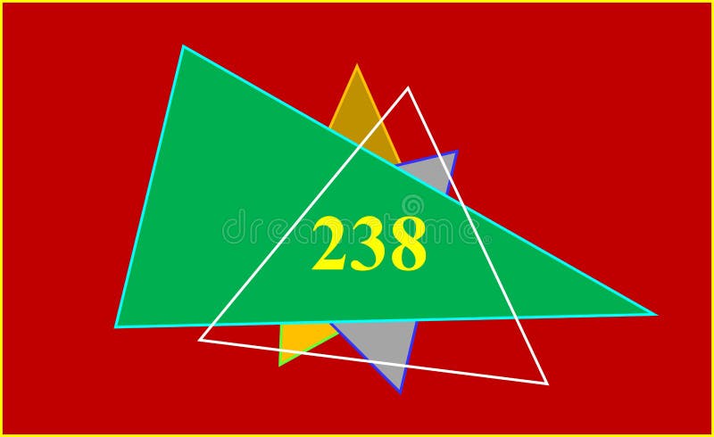 The Number 238 on a Solid Background. Illustration and Background Stock ...