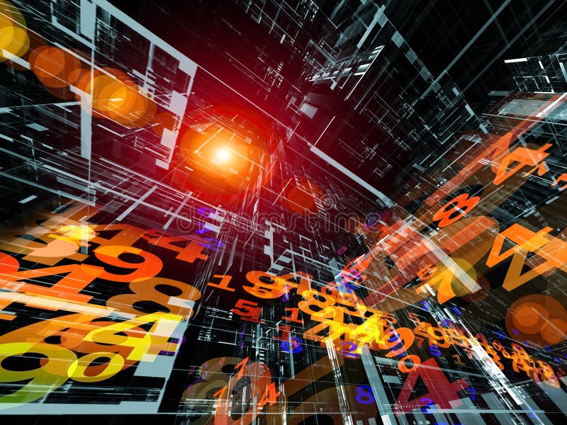 Number Space stock illustration. Illustration of design - 19796723