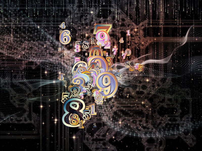 Number Space stock illustration. Illustration of abstract - 161553911