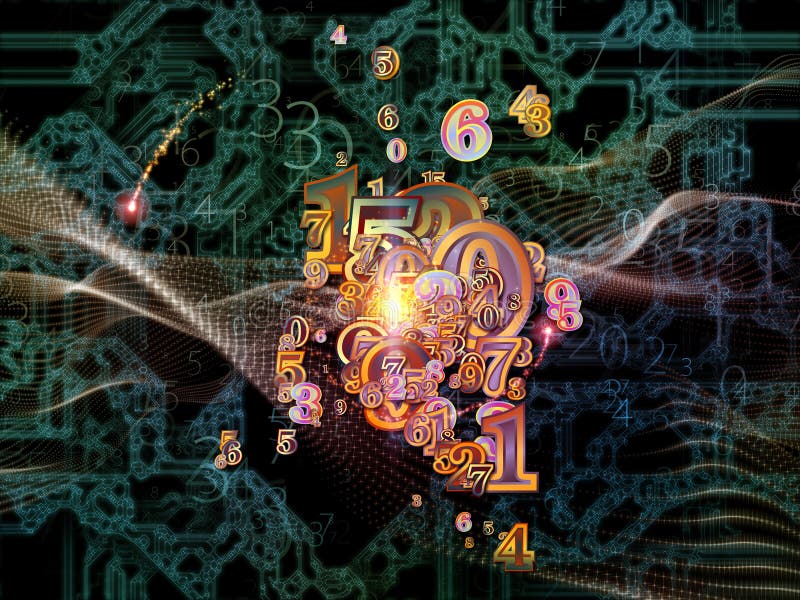 Number Space stock illustration. Illustration of space - 164774543