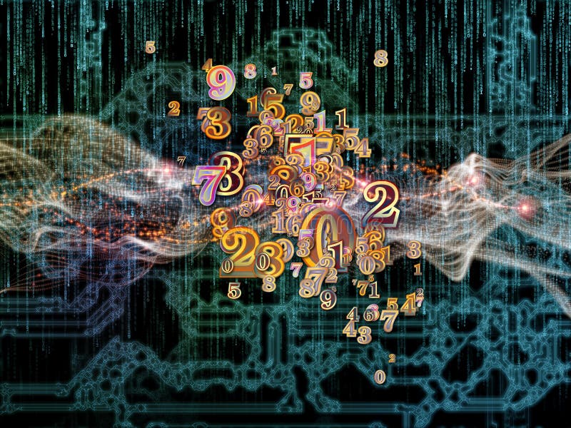 Number Space stock illustration. Illustration of mathematics - 171156678