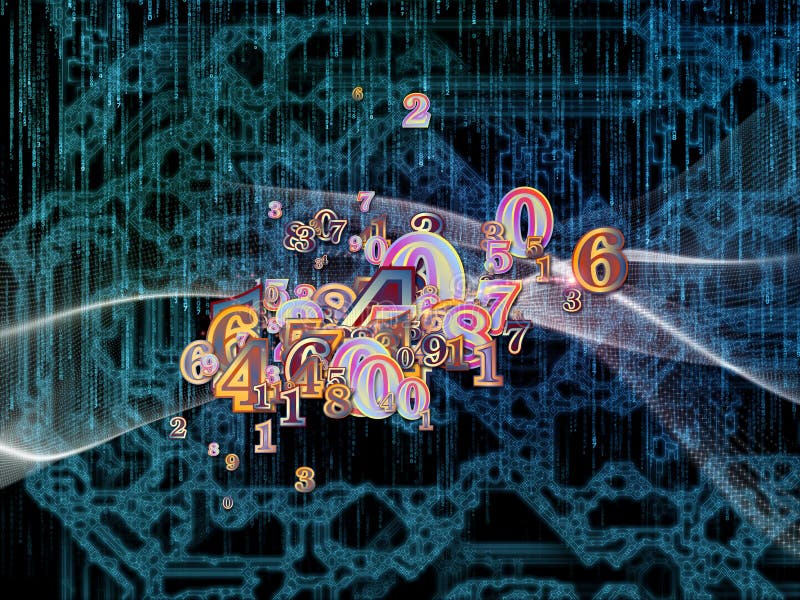 Number Space stock illustration. Illustration of numeral - 186826824