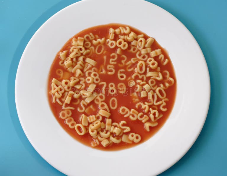 Number spaghetti stock photo. Image of sums, snack, education - 1354116