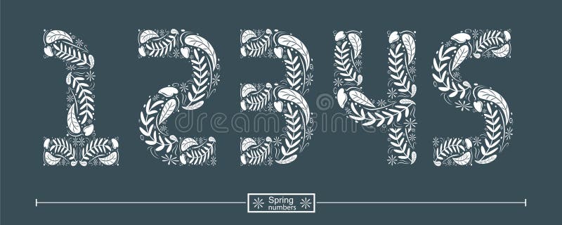 12345 Letters Stock Illustrations – 42 12345 Letters Stock ...