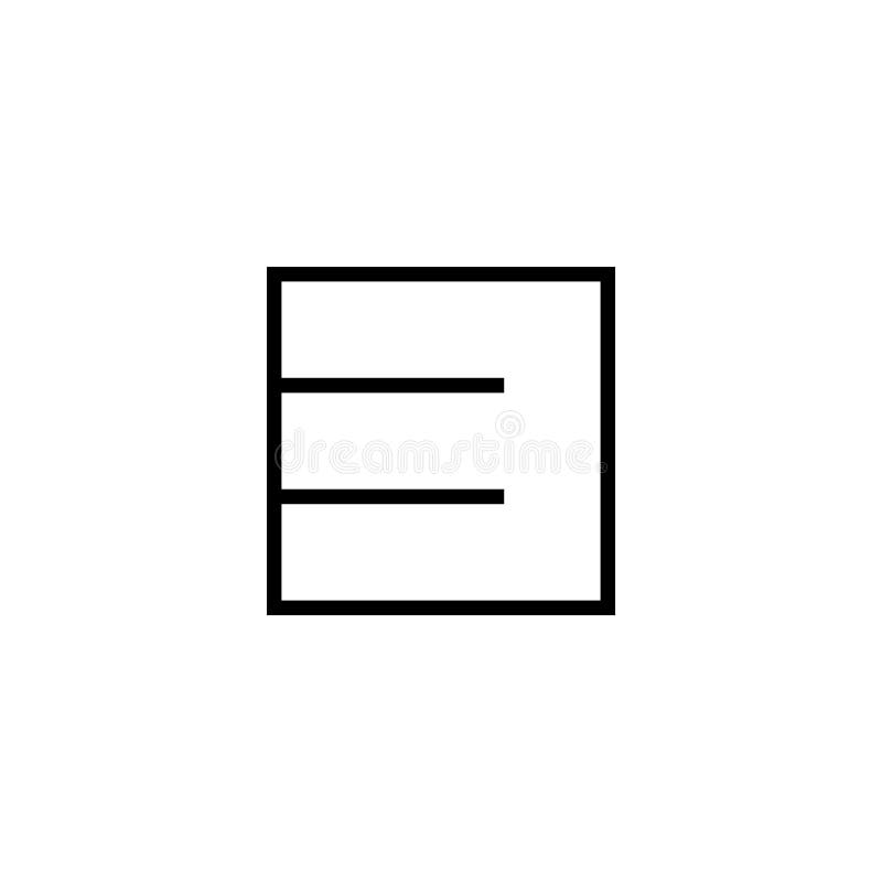 Number 3 Square Thin Design Symbol Vector Stock Vector - Illustration ...