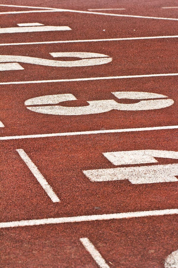 Number Start Running Track Rubber Stock Photo - Image of competition ...