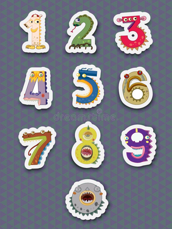 Number stickers stock vector. Illustration of sign, math - 24653750