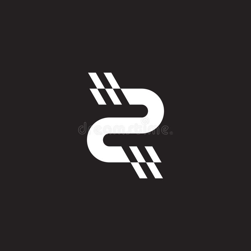 Number 2 Stripes Race Flag Road Logo Vector Stock Vector - Illustration ...