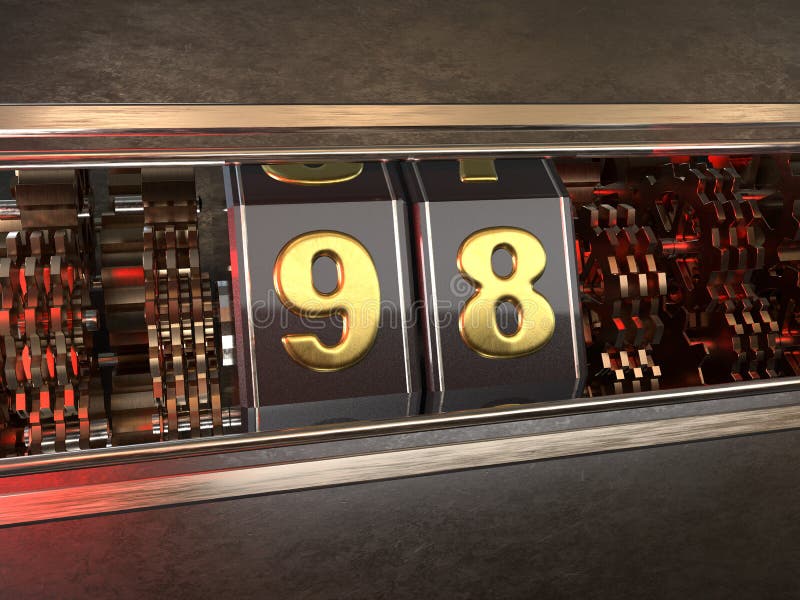 Number 94 Style of Slot Machine Stock Illustration - Illustration of ...