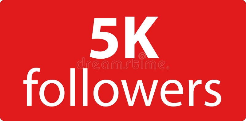 Number of Subscribers Red Button. Followers Red Button Vector Icon ...