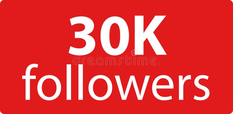 Number of Subscribers Red Button. Followers Red Button Vector Icon ...
