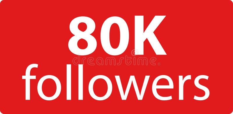 Number of Subscribers Red Button. Followers Red Button Vector Icon ...