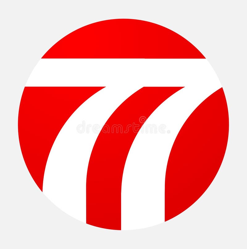 Number 77 symbol stock vector. Illustration of elegance - 250453060