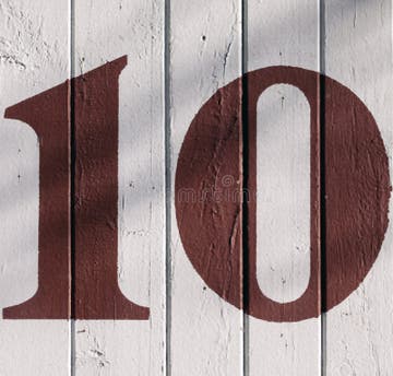 Number ten stock photo. Image of digits, wooden, wall - 12621268