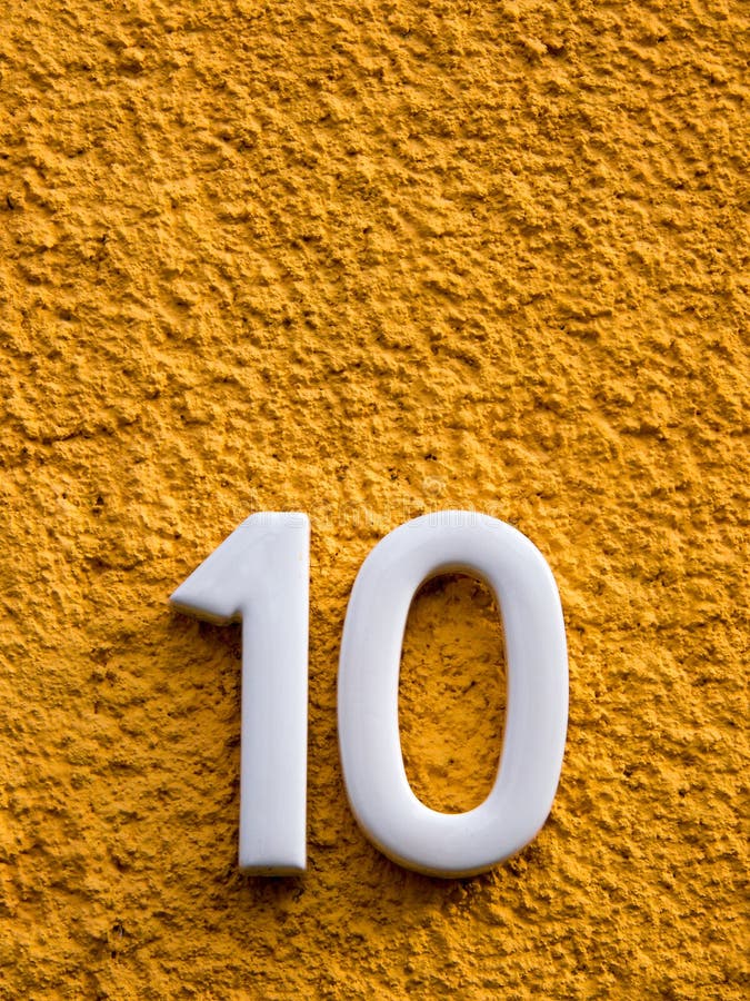 Number ten 2 stock photo. Image of orange, city, metallic - 83323724