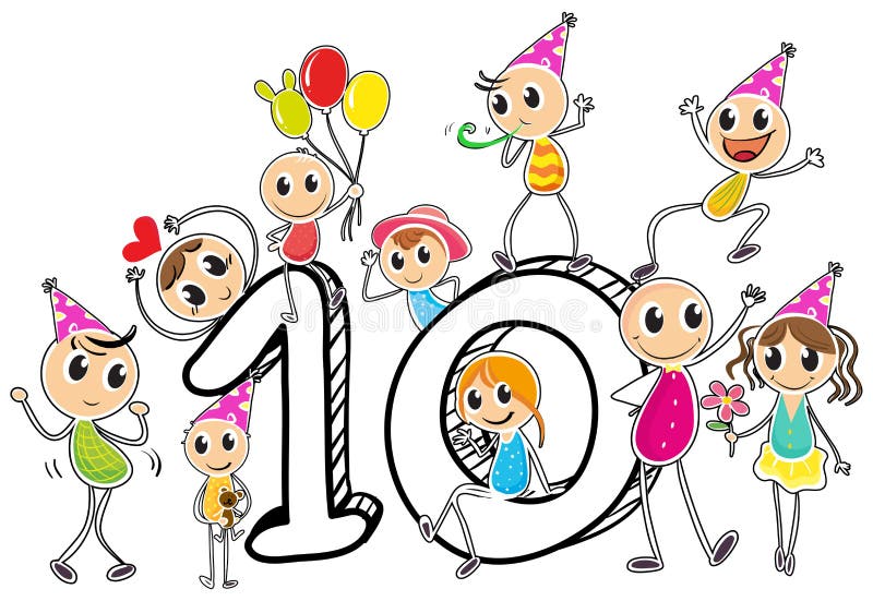 Flashcard Letter Ten Stock Illustrations – 25 Flashcard Letter Ten ...