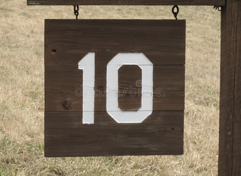Number 10 stock image. Image of count, wood, post, sign - 36167235