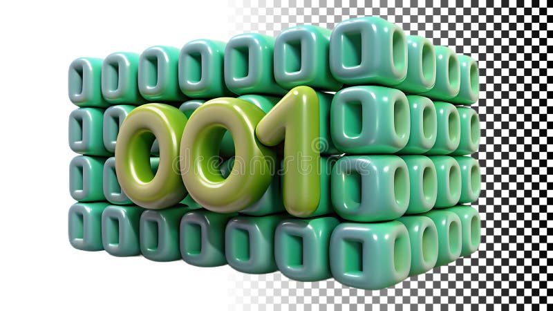 Number 1001 Text, 3D Digits, Numerical Graphic, Quantity Design Png ...