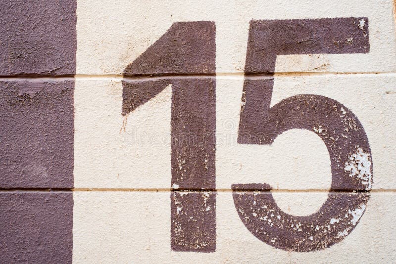 Number 15 texture stock photo. Image of color, maths - 84010430