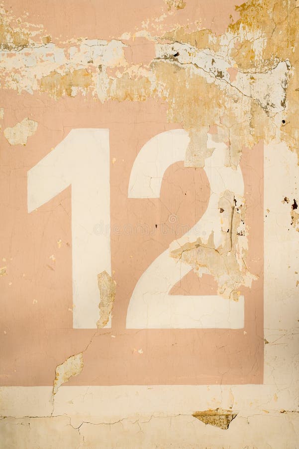 Number 12 texture portrait stock photo. Image of font - 84008508