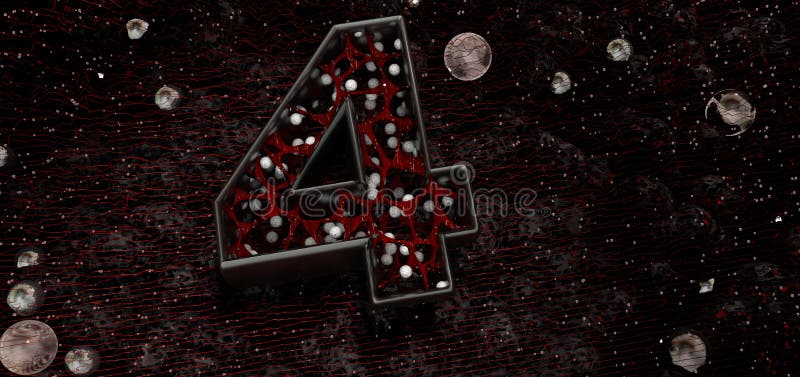 3d Number 4 Red Glass Stock Illustrations – 77 3d Number 4 Red Glass ...
