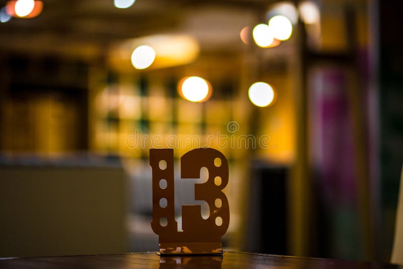 Number thirteen stock image. Image of cafe, thirteenthn - 95634135
