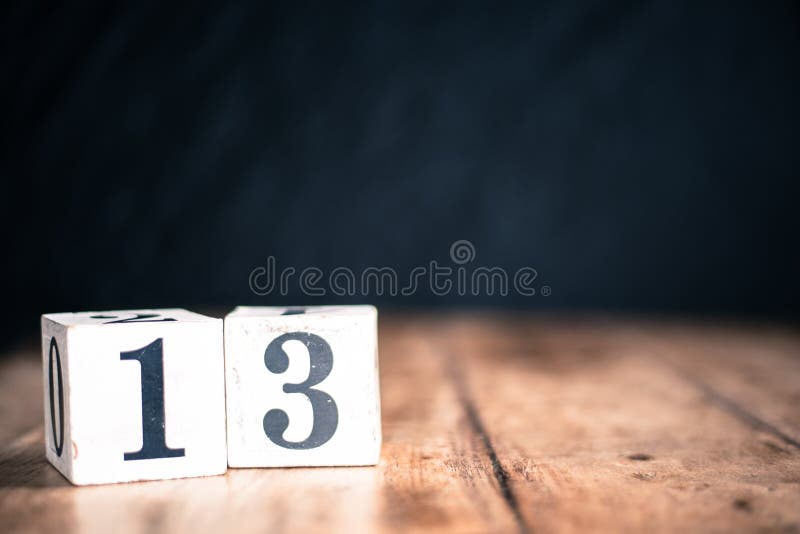 Number 13, Thirteen, One and Three - Date, Anniversary, Birthday Stock ...