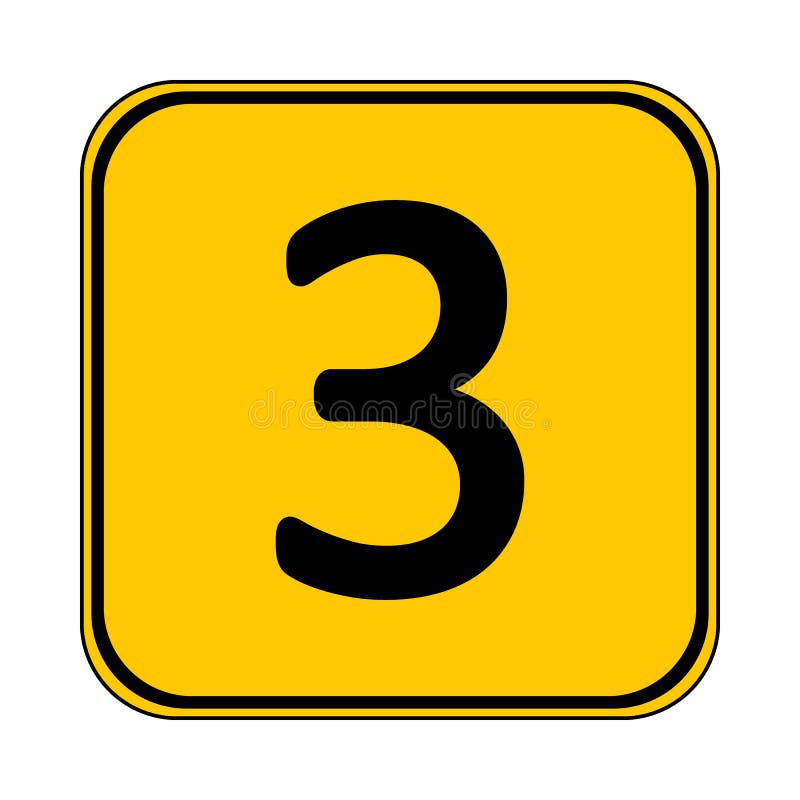 Number three button stock illustration. Illustration of calculation ...
