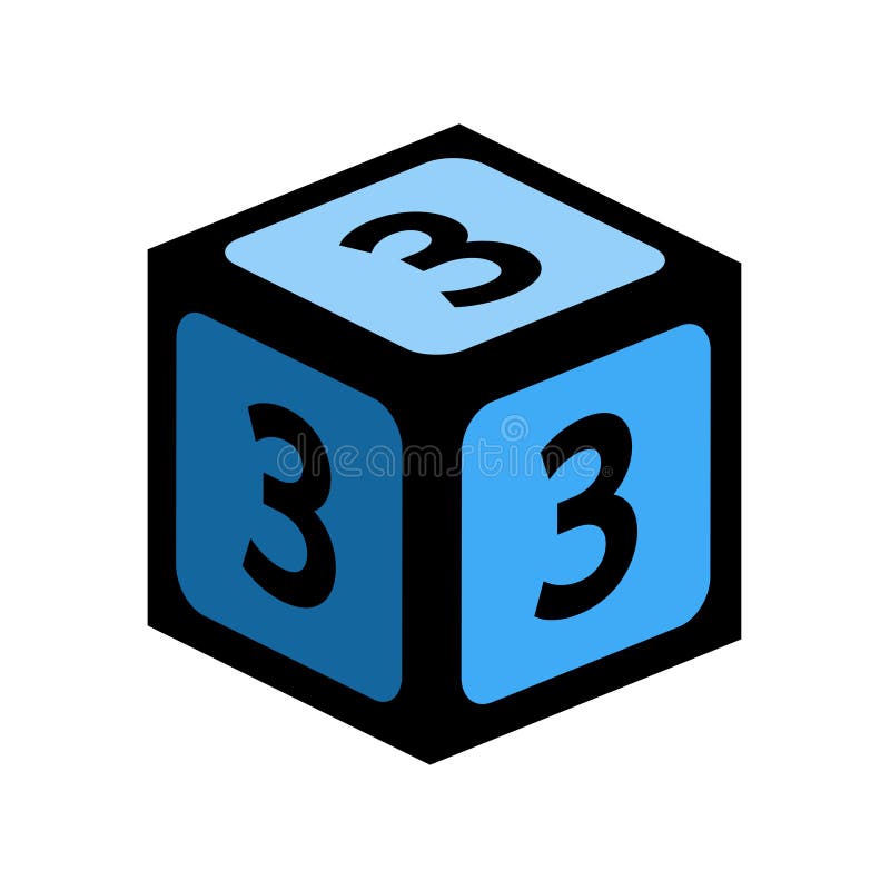 Number stock illustration. Illustration of blue, square - 88766102