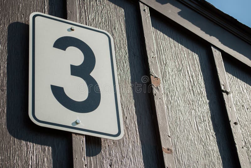 Number three on gate stock photo. Image of mark, sign - 89226216