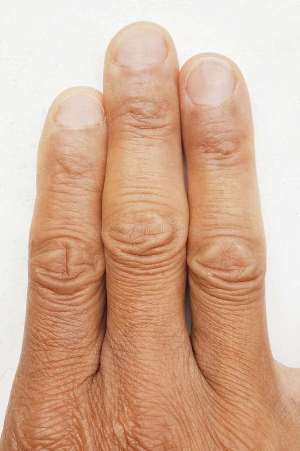 Number Three Represented by the Three Fingers of the Right Hand ...