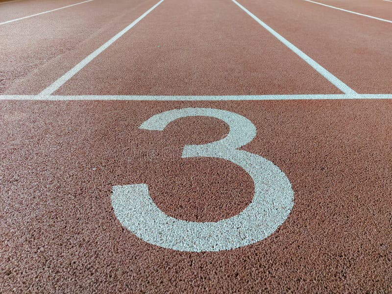 Number Three Third 3 on the Start of a Running Track - Check My ...