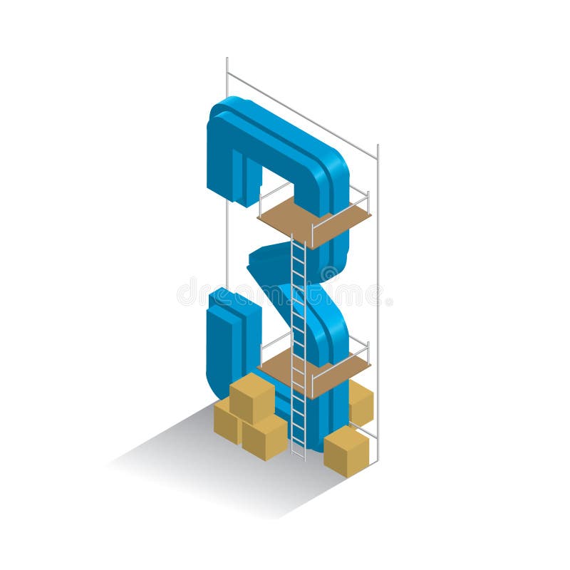 Number Three. Vector Illustration Decorative Design Stock Vector ...