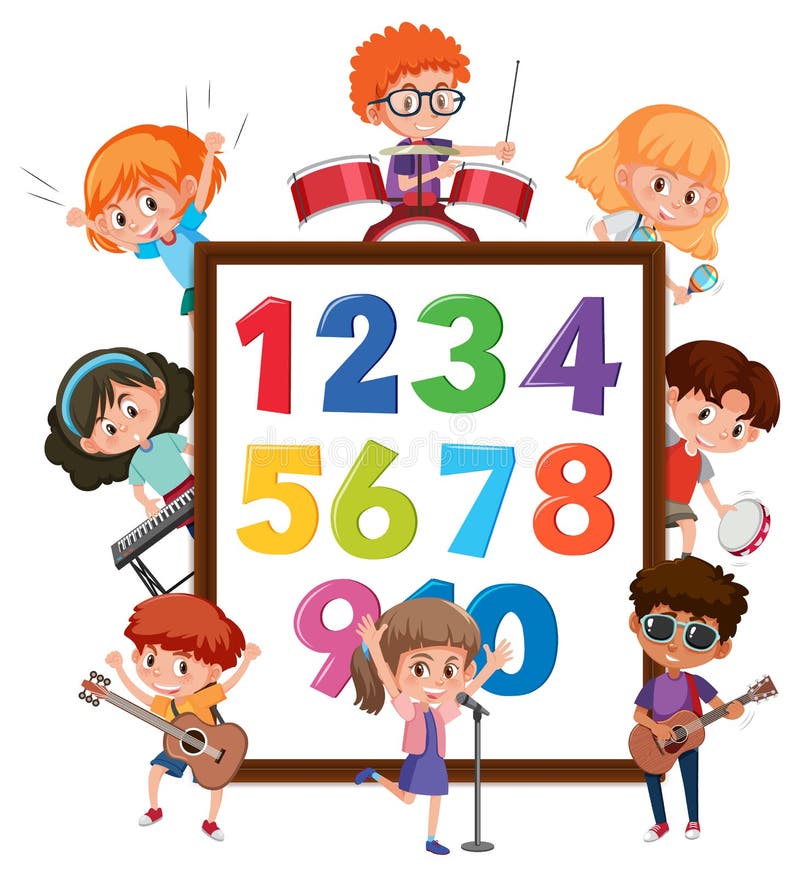 Children Doing Counting Stock Illustrations – 14 Children Doing ...