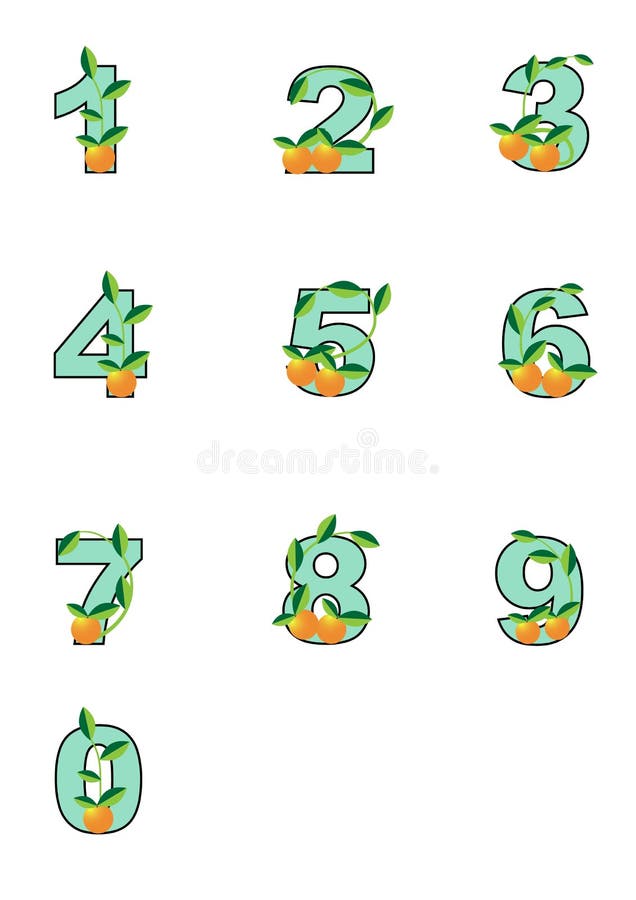 Number Nine Fruits Stock Illustrations – 43 Number Nine Fruits Stock ...