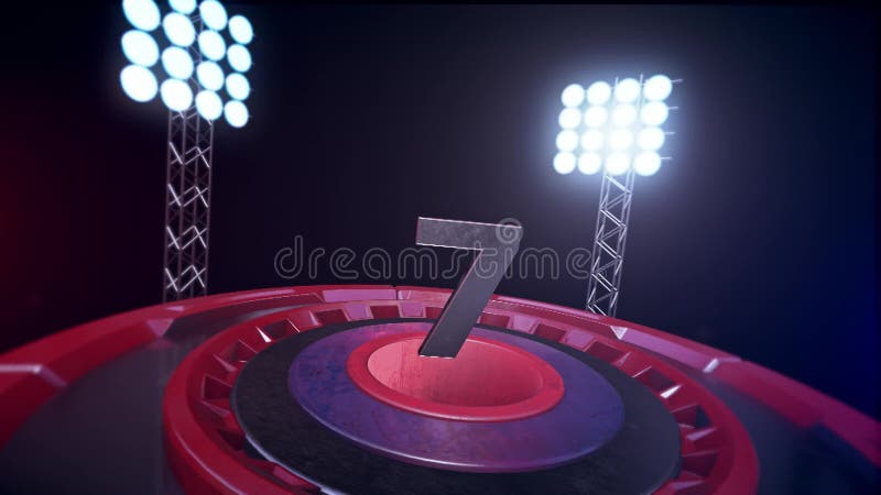 NUMBER 7, Top Ten Numbers Animation , Rendering, Background Stock ...