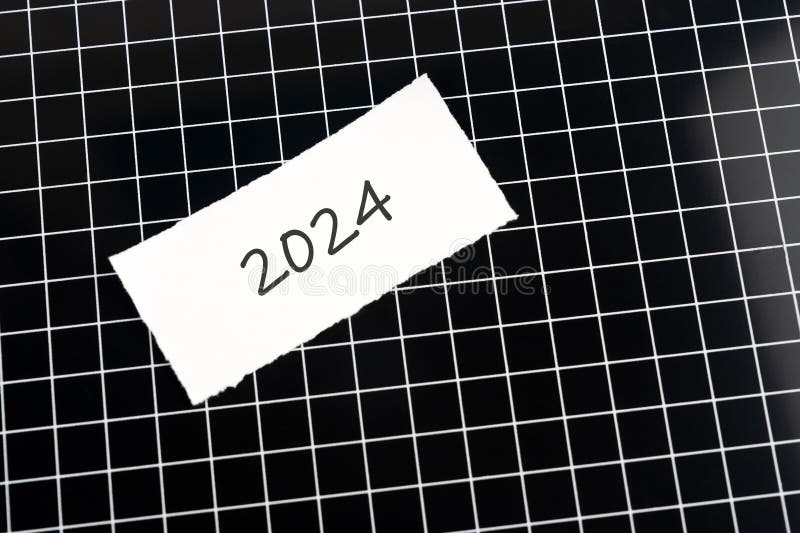 Number 2024 on Torn Paper New Year Stock Image - Image of aspirations ...