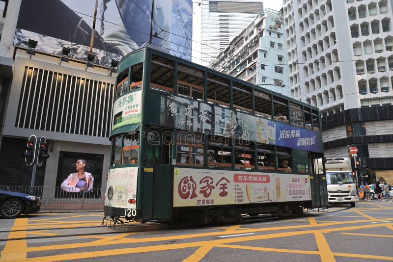 The Number of 120 Tram at Sheung Wan 14 Oct 2021 Editorial Stock Photo ...